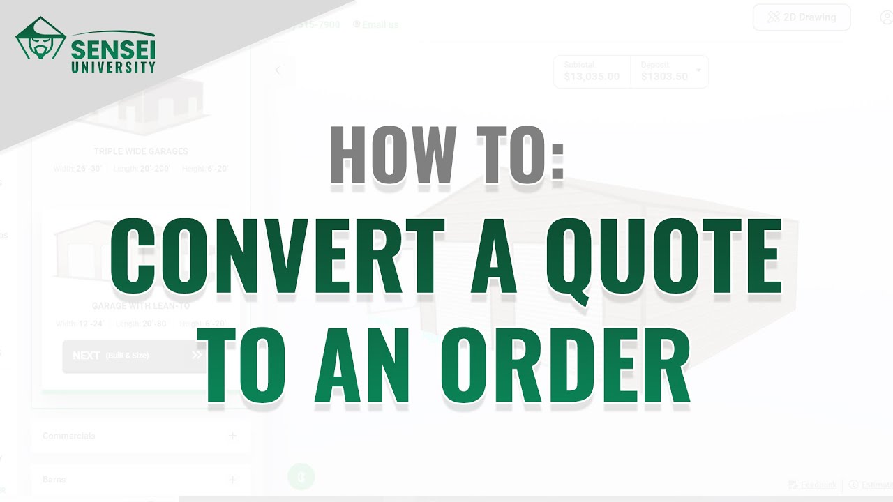 Convert Quote to Order in Sensei CRM | Sensei - YouTube