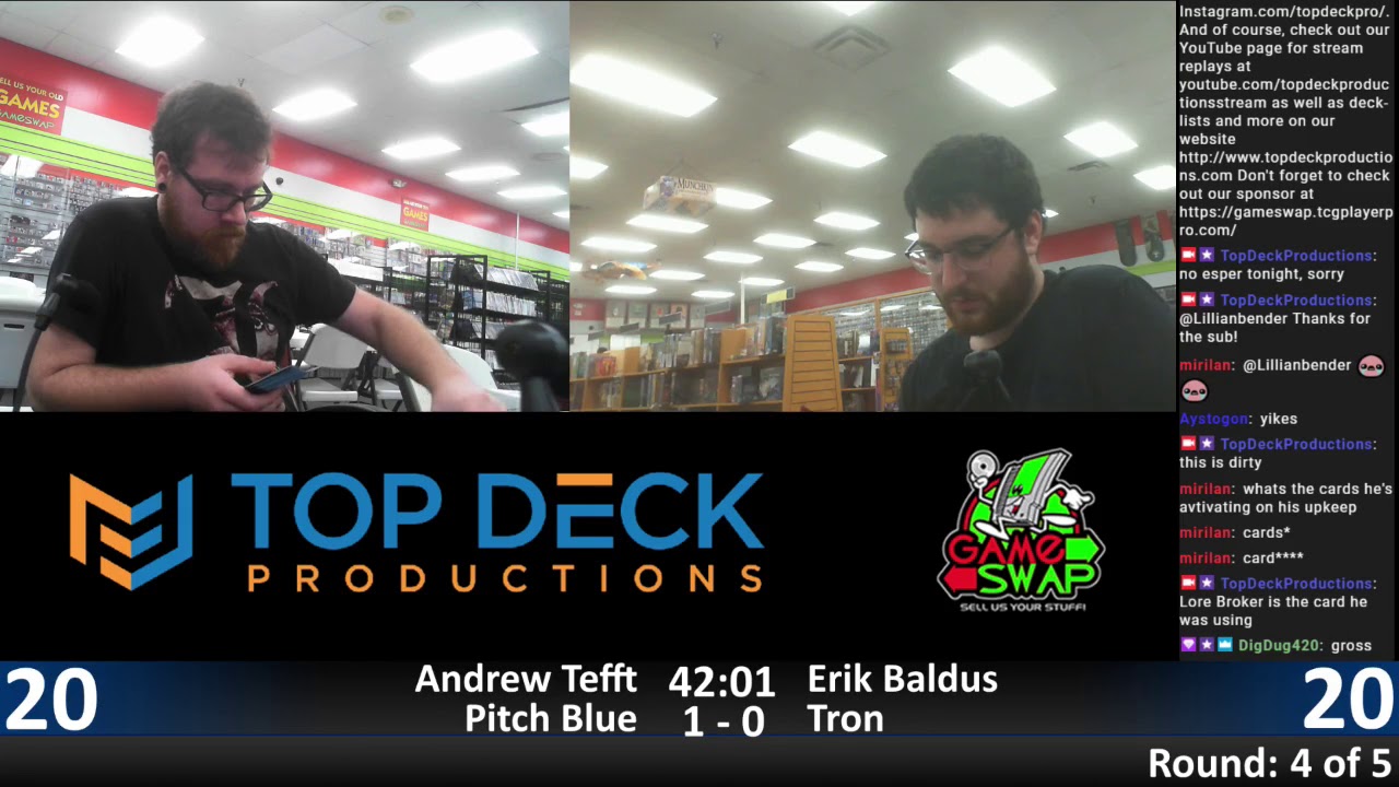 Friday Night Modern (5/17/19) - Andrew Tefft (Pitch Blue) vs. Erik ...