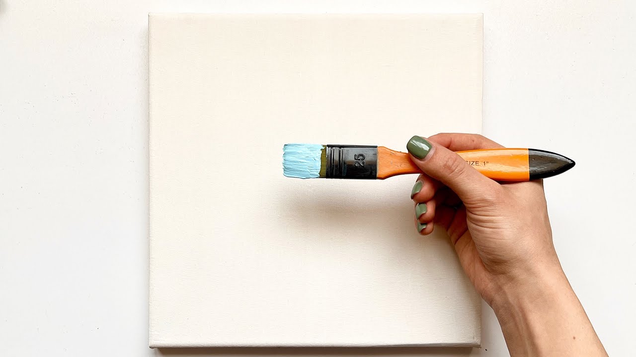 How to draw a spring landscape ? | acrylic painting tutorial - YouTube