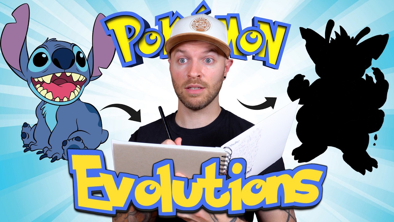 I Tried Drawing STITCH as POKEMON Evolution's | Lilo and Stitch - Style ...