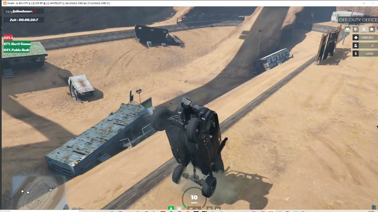 GTA V FiveM ESX TBM Destruction Derby - YouTube