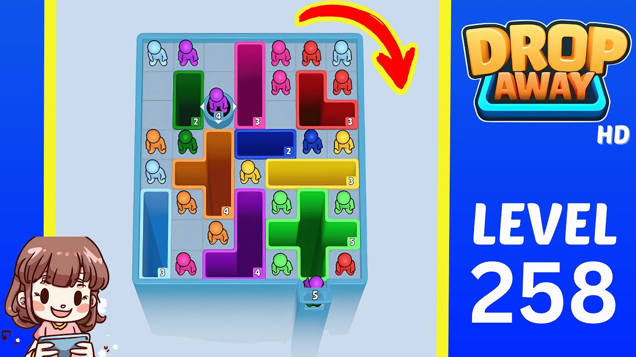 Drop Away Level 258 Solution Walkthrough - YouTube