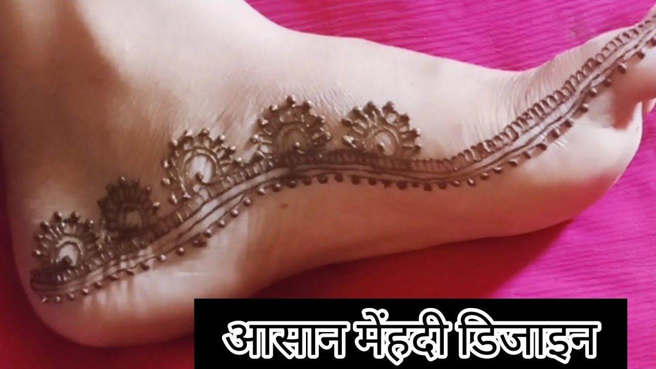 New Easy and Simple Mehndi Design For leg ll Pattern Design ll # ...