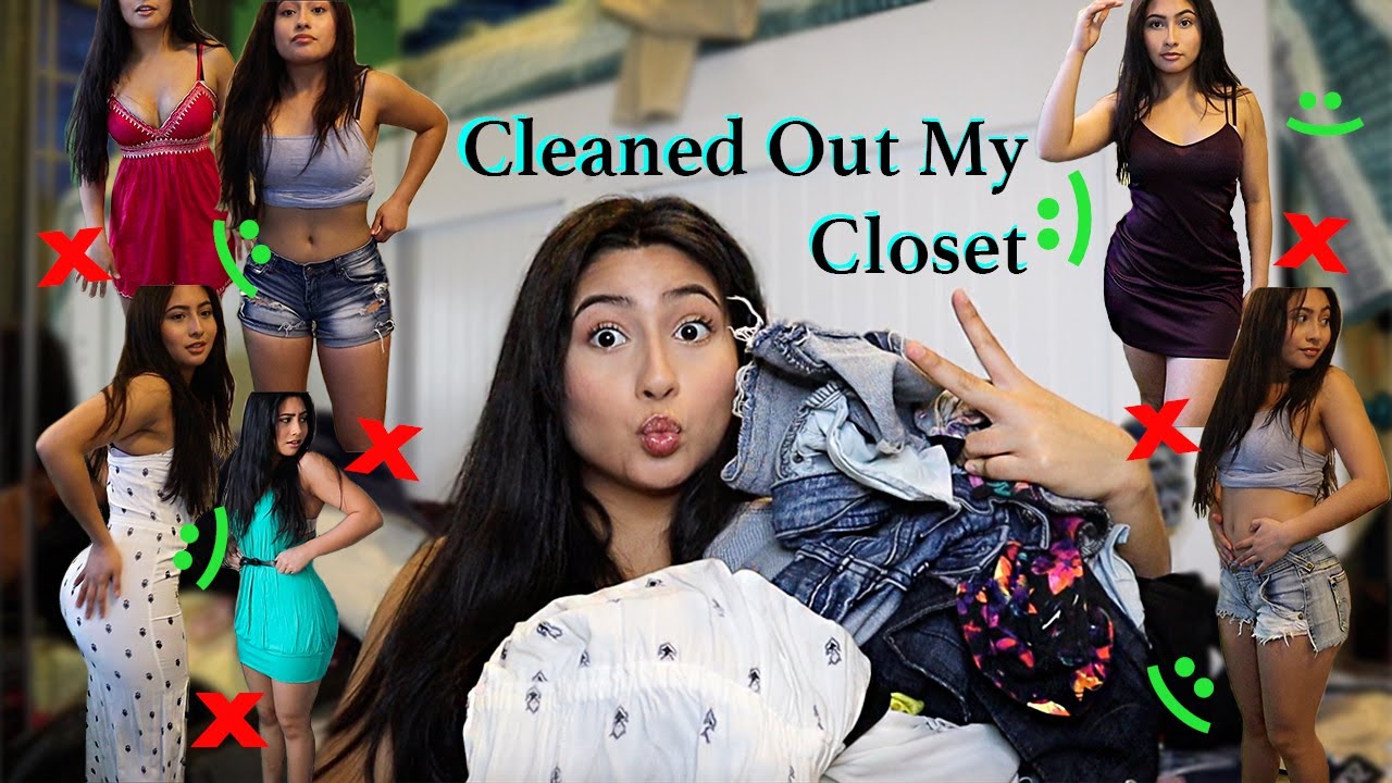 Cleaned Out Old Clothes From My Closet - YouTube