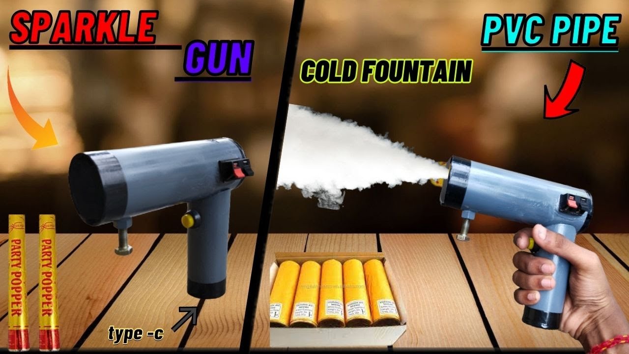 how to make Sparkle Gun using PVC Pipe | DIY Home Electronics Project ...