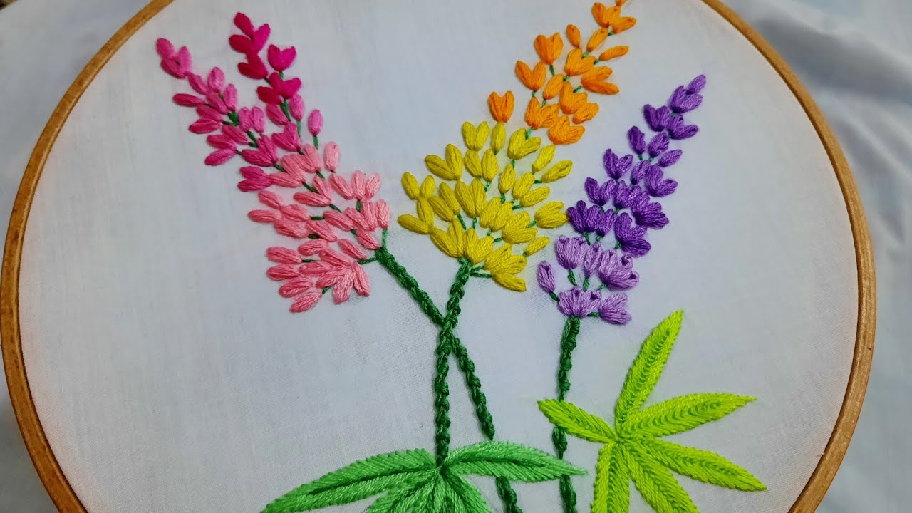 Lazy daisy stitch | Hand embroidery of beautiful flowers | Hand ...