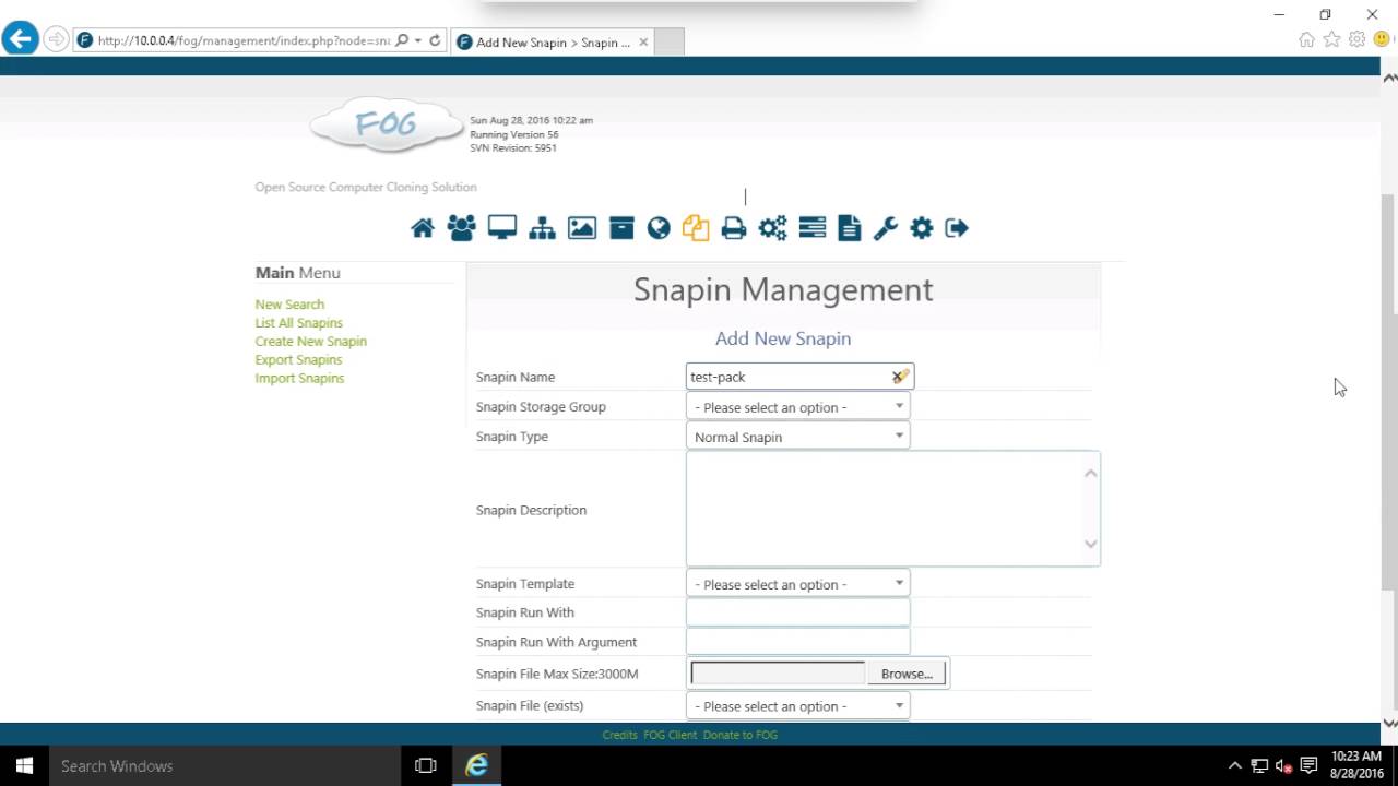 Chrome SnapinPack FOG 1.3.0 Example and Explanation - YouTube