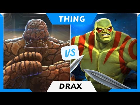 thing vs Drax fight scene | marvel champions comparison - YouTube