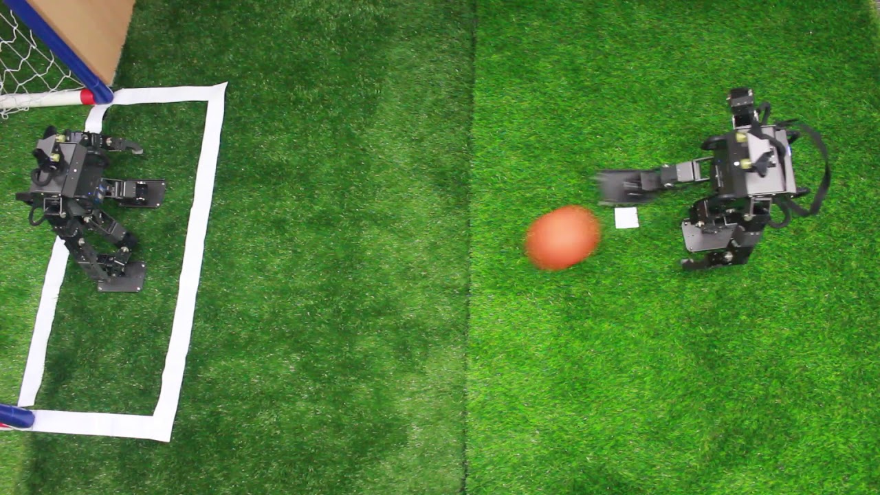 Robot Goalie with Robotis OP3 - YouTube