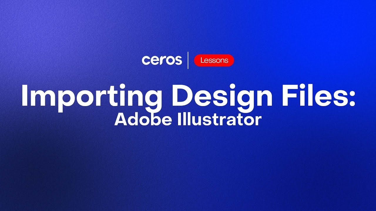 Importing Design Files: Adobe Illustrator - YouTube