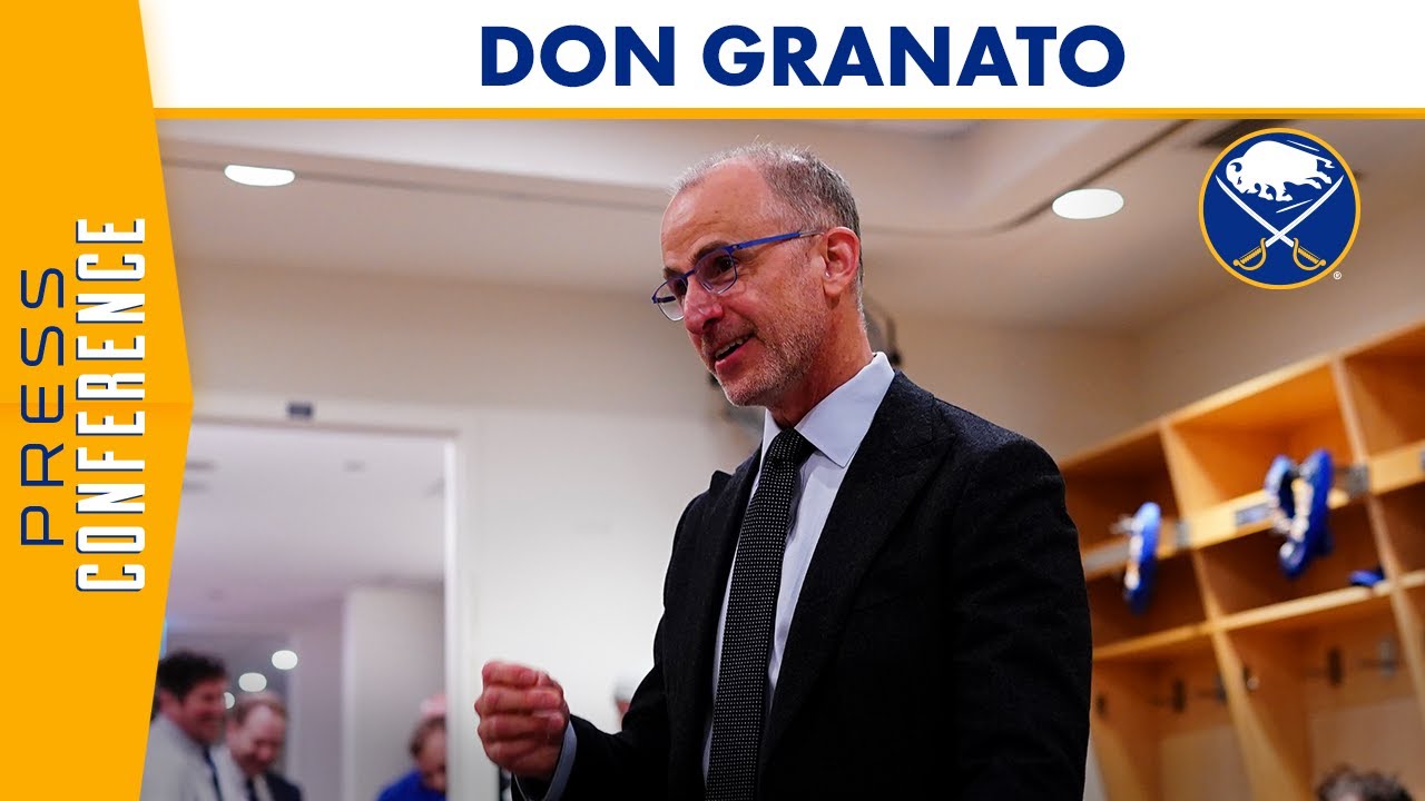 “Loved The Response” | Buffalo Sabres Coach Don Granato Following 7-6 Victory Over Detroit Red ...