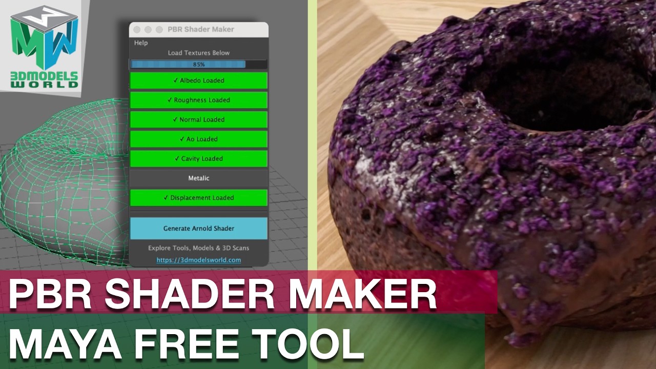 PBR Shader Maker For Maya - The Fastest Way to Create Shaders! - YouTube