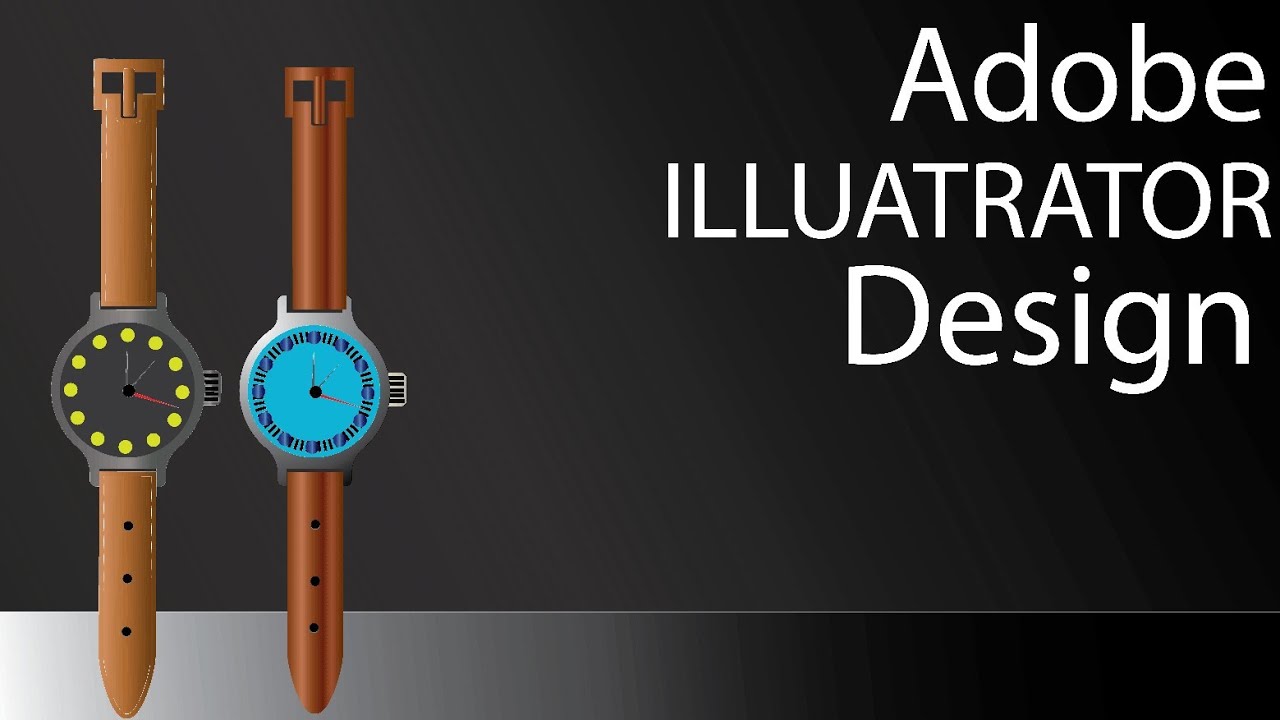 How to Design Watch in Illustrator | Adobe illustrator - YouTube
