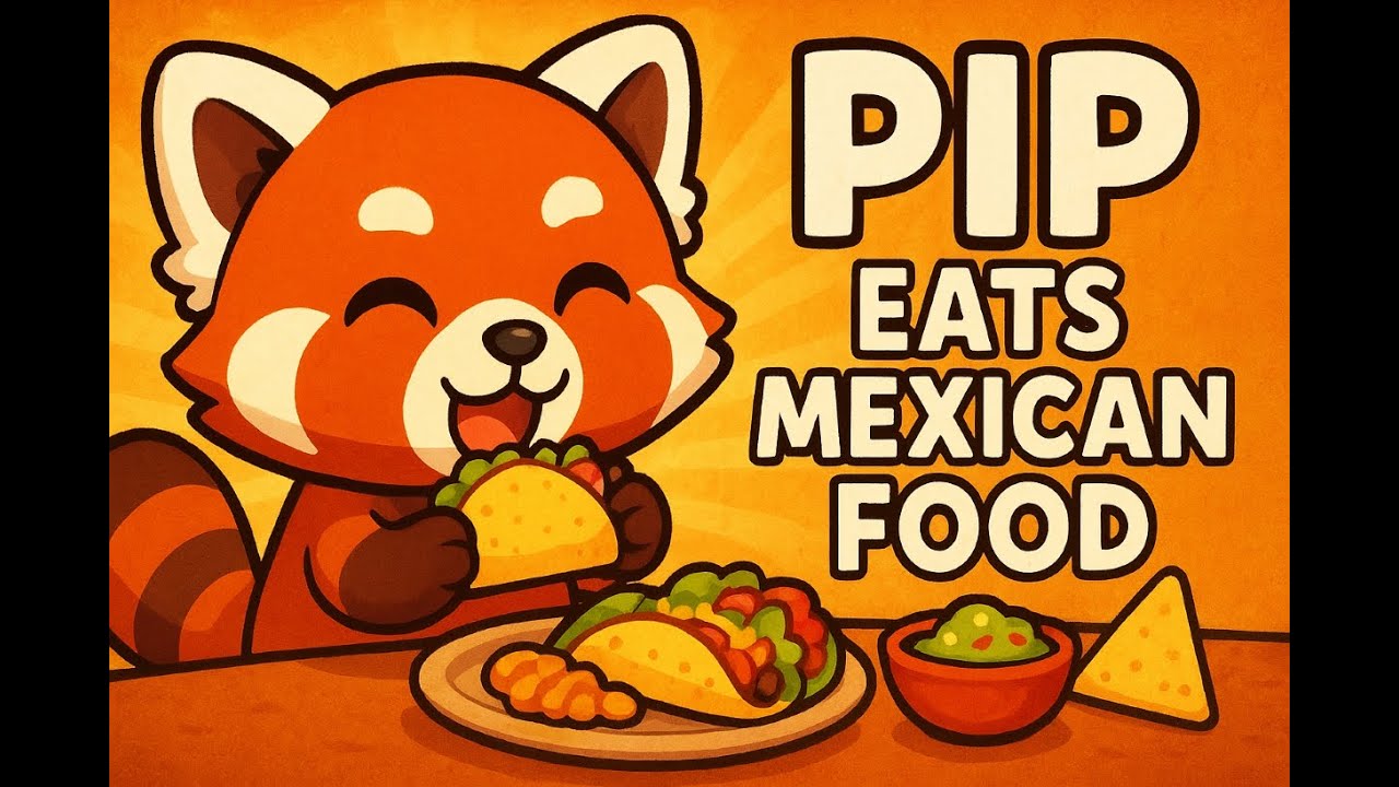Pip the Chibi Red Panda Tries Mexican Food 🌮🌯 | Cute ASMR Eating - YouTube
