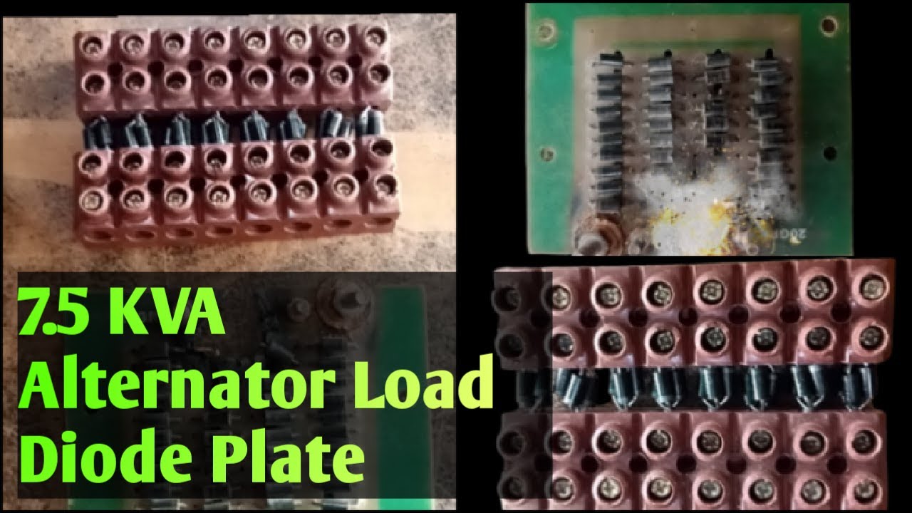 7.5 KVA Alternator Diode Plate | How to Make Generator Diode Plate ...
