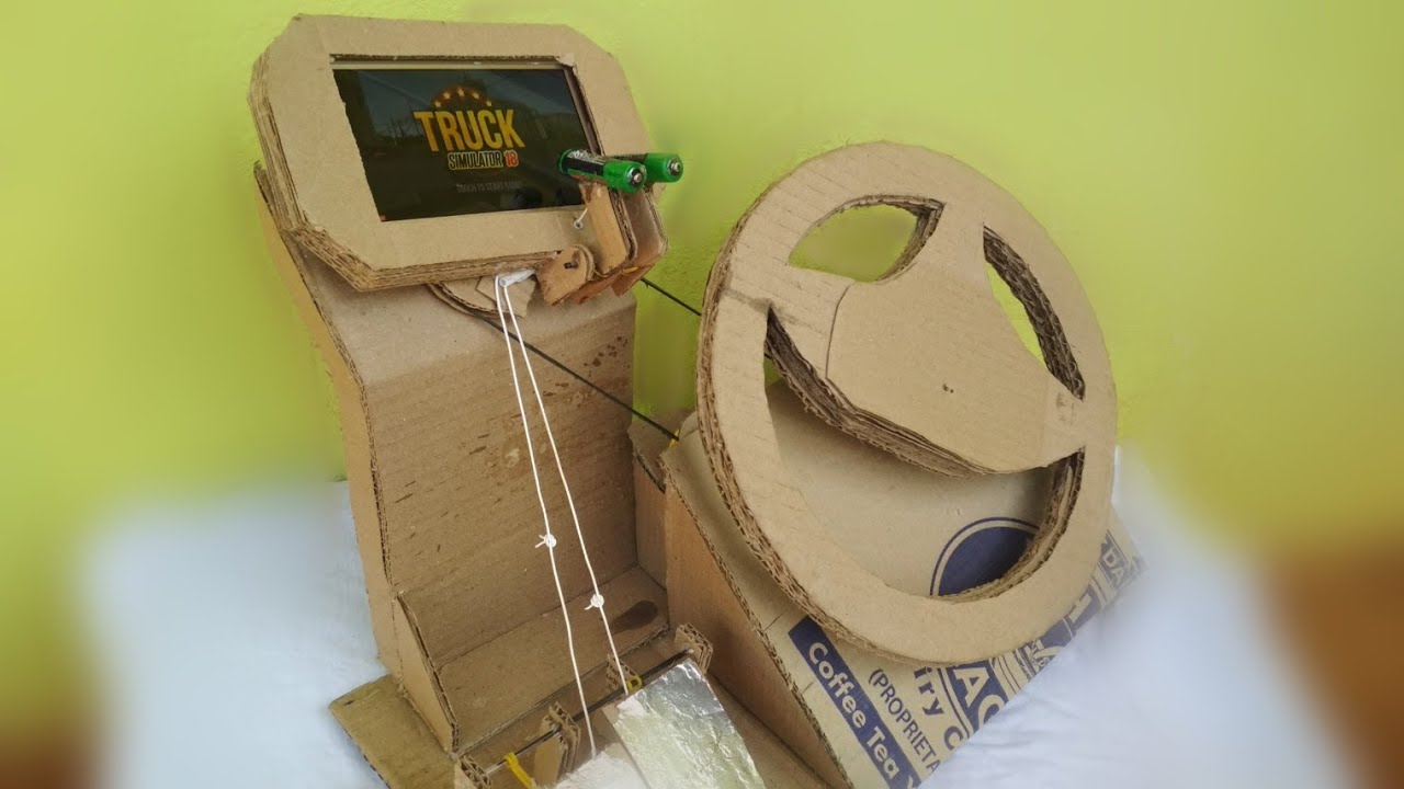 How make carboard steering wheel for Android or iOS truck simulator ...