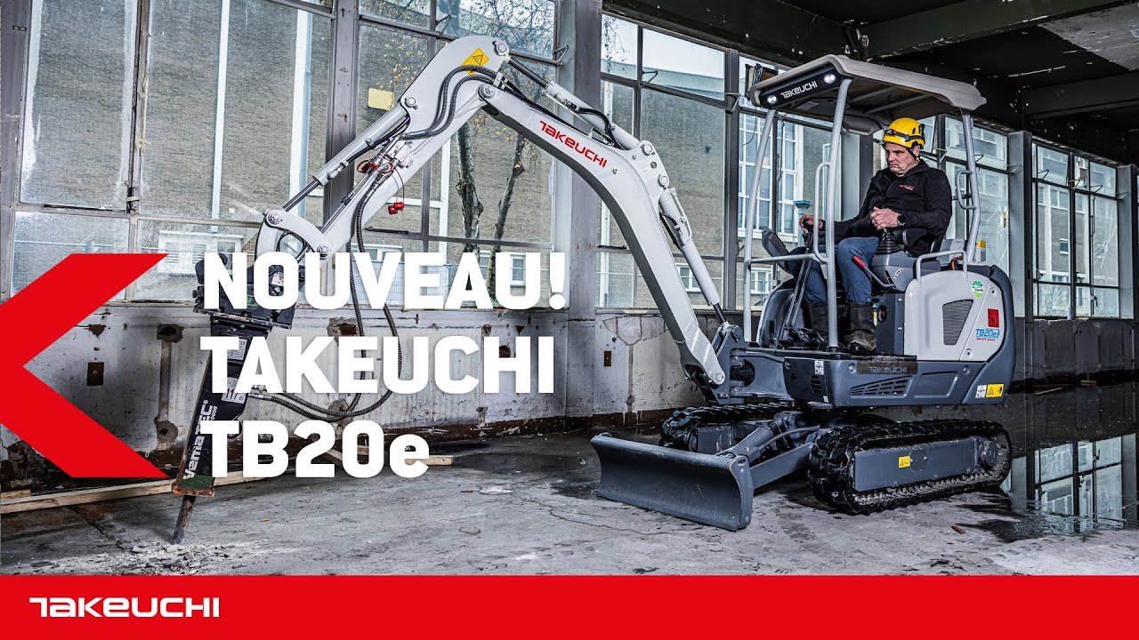 NOUVEAU! Le Takeuchi TB20e entièrement électrique ! - YouTube