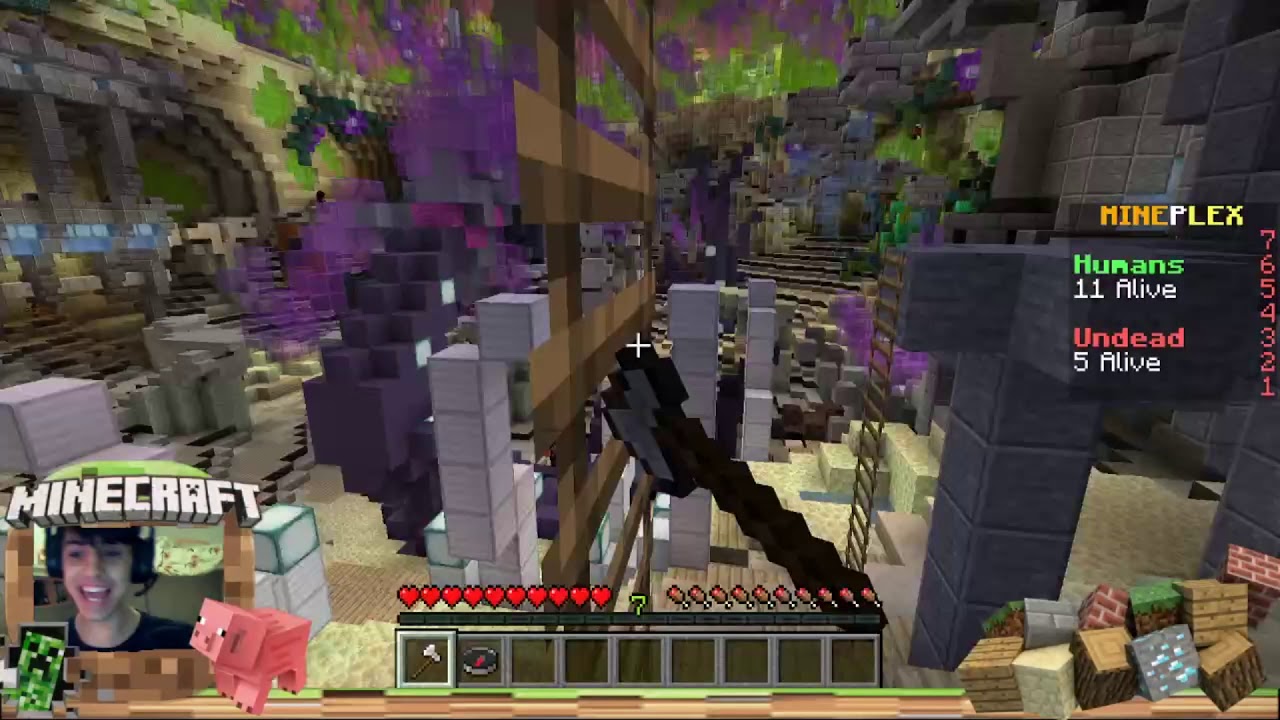 MINECRAFT MINIGAME death tag (vita da scheletro) - YouTube