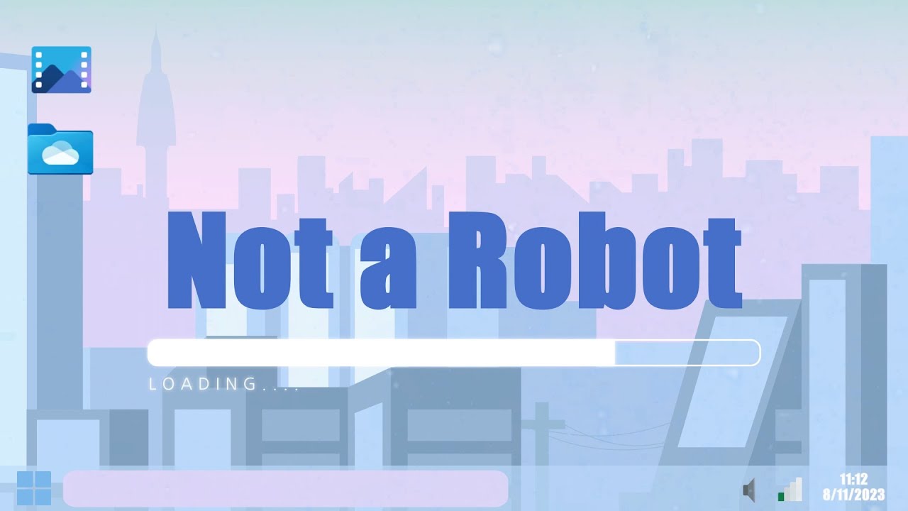 สื่อโมชันกราฟิก เรื่อง Not a robot - YouTube
