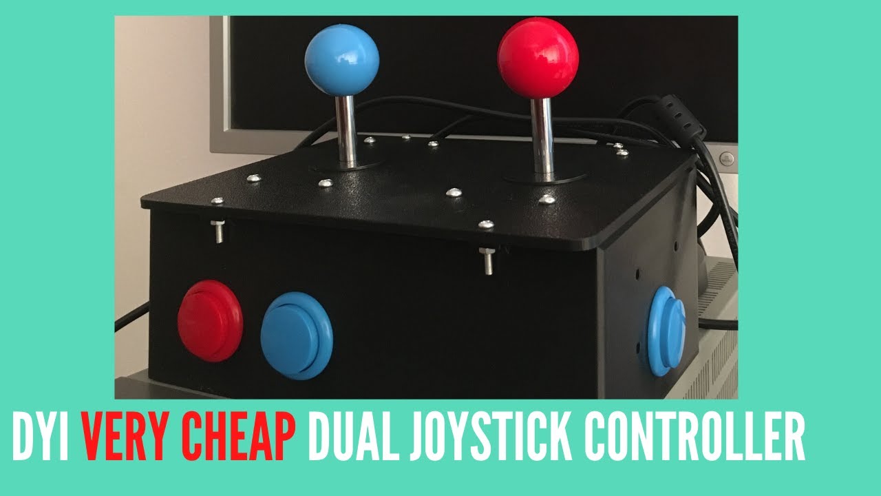 DYI Robotron 2084, a very cheap dual joystick controller - YouTube