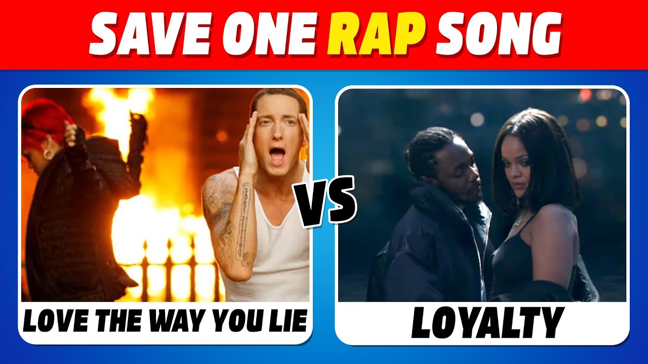 Save one song Eminem Vs Kendrick Lamar | pick one kick one song quiz ...