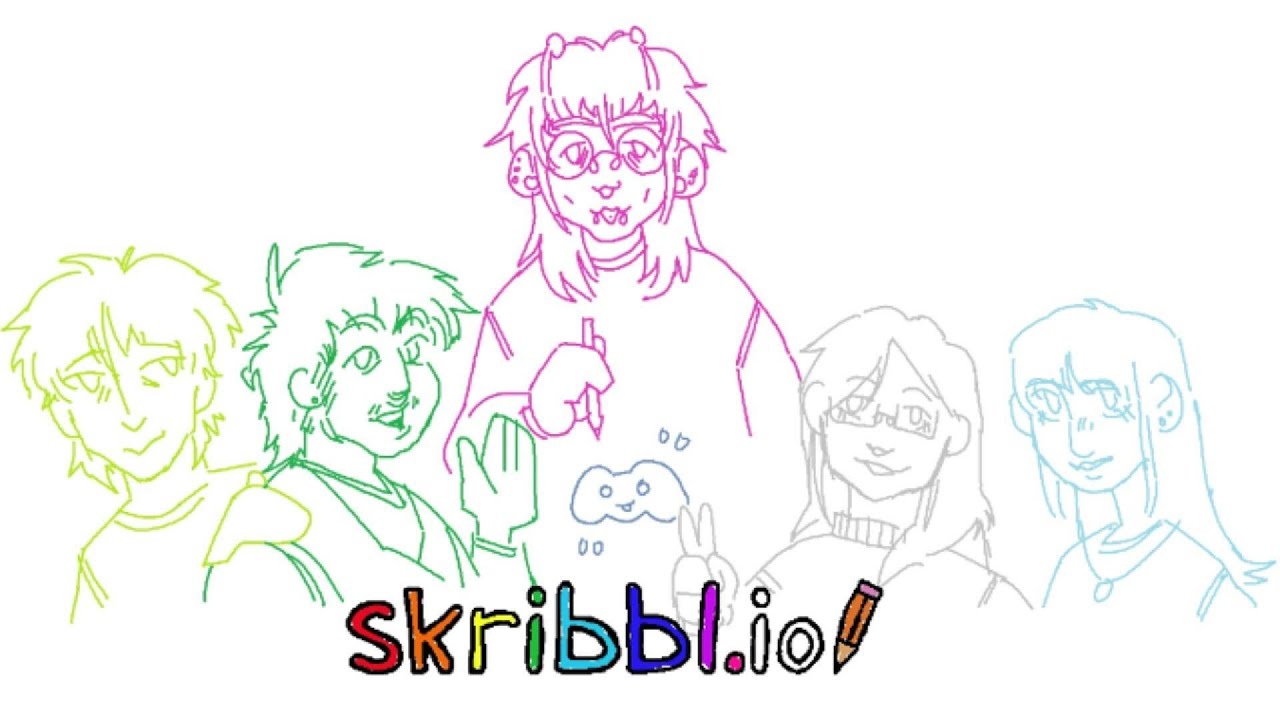Scribblio with friends! - YouTube