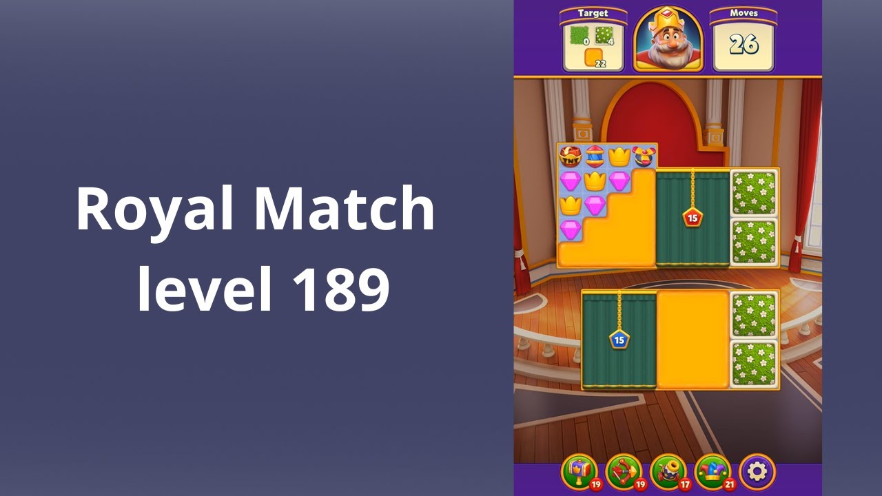 Royal Match Level 189 - BOOSTERS - YouTube