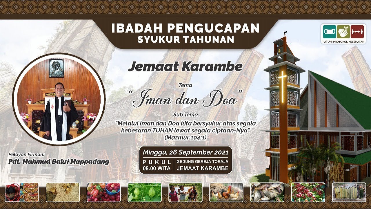 Ibadah Pengucapan Syukur Tahunan Jemaat Karambe Klasis Kesu Malenong