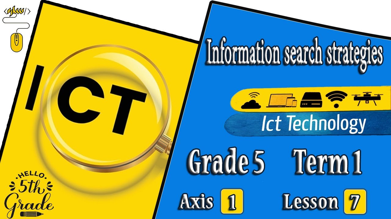 ICT | Grade 5 |Axis1|lesson7| Information search strategies - YouTube