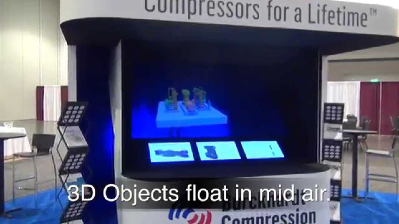 Large 3D Hologram Projector at Nashville Trade Show - YouTube