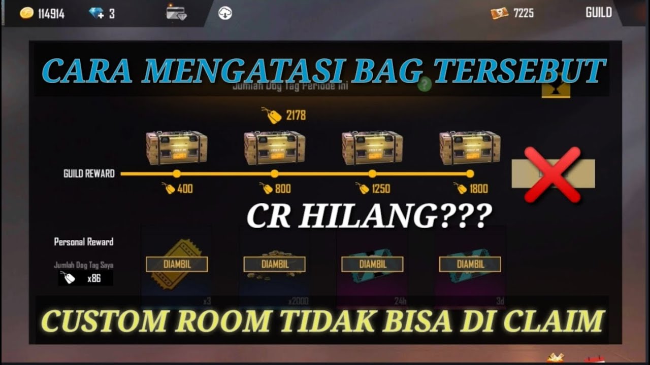 VIRALL!!! BUG TIKET CUSTOM ROOM FF TIDAK BISA Di CLAIM - YouTube