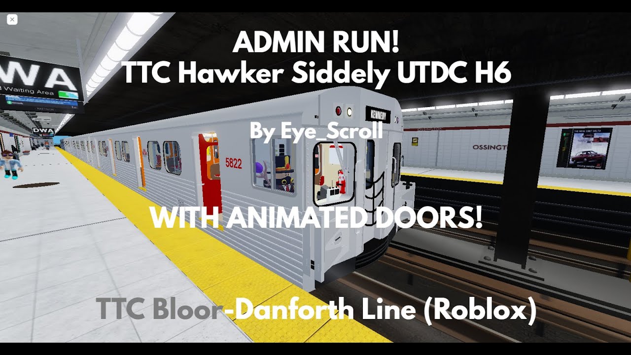 [ADMIN RUN] TTC Hawker Siddely UTDC H6 WITH ANIMATED DOORS! (ft. Eye ...