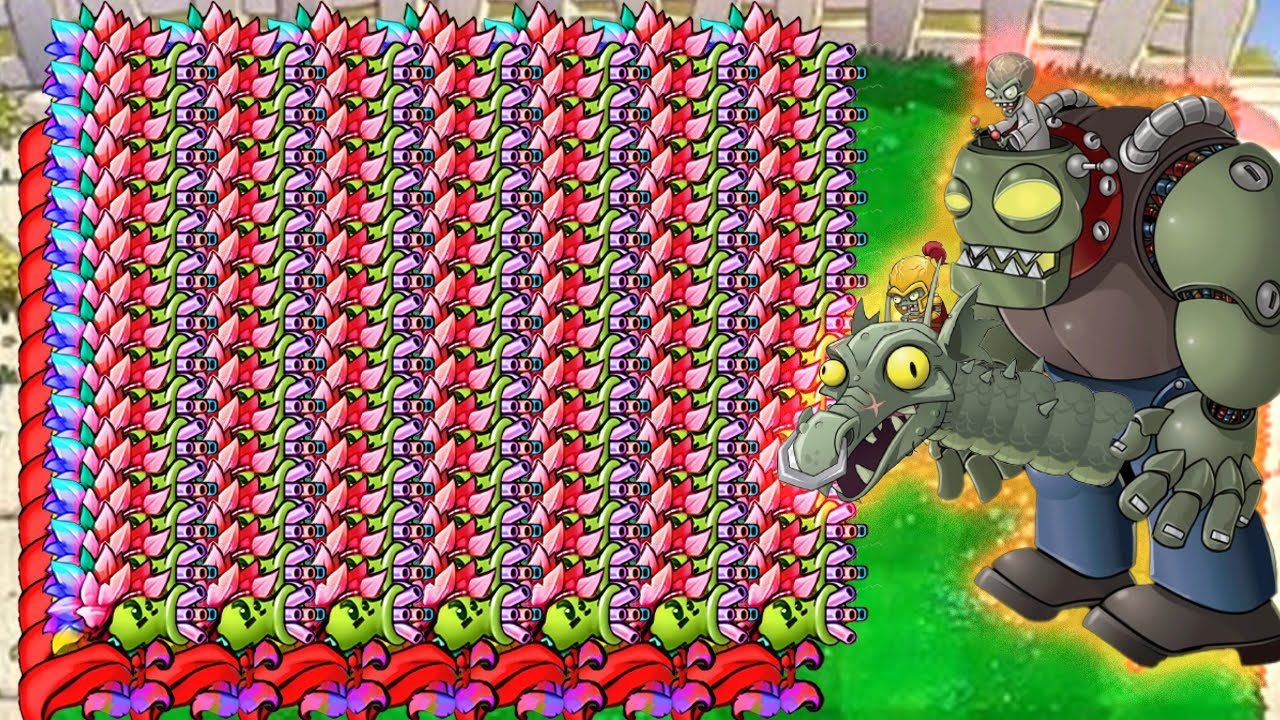 Colorful Wild Machine Gun VS Zombie Random, Who Will Win? PVZ Hybrid ...