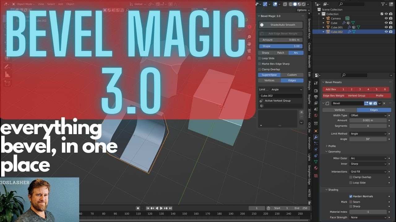 NEW-Bevel Magic 3.0, everything bevel, in one place - YouTube
