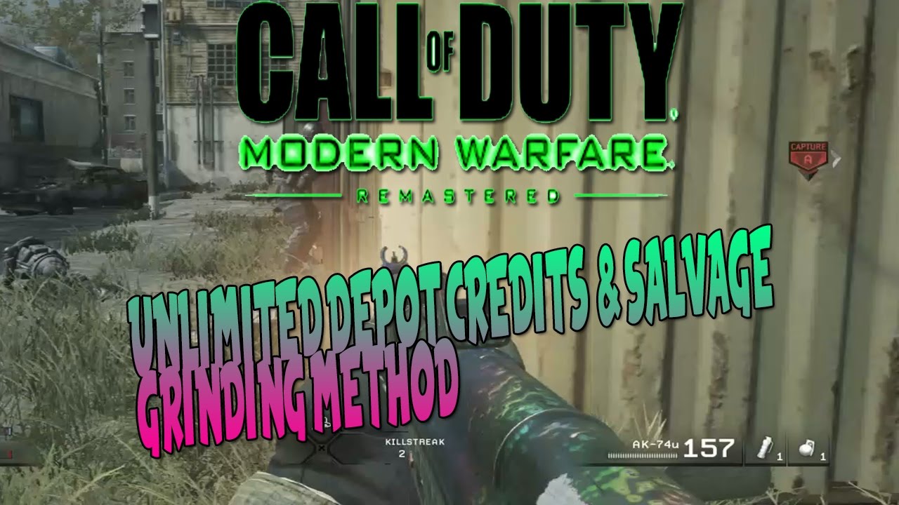 COD 4 REMASTERED HOW TO GET DEPOT CREDITS & SALVAGE FAST! (GRINDING ...