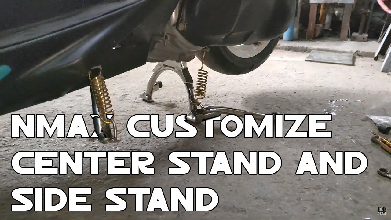 NMAX Costumize Center stand and Side Stand - YouTube