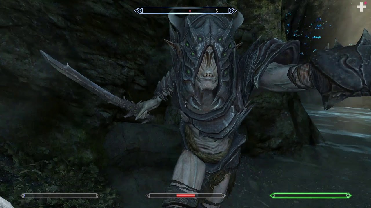 Chillwind Depths (Skyrim, Requiem 3.1) Ranger vs. Falmer Den - with ...