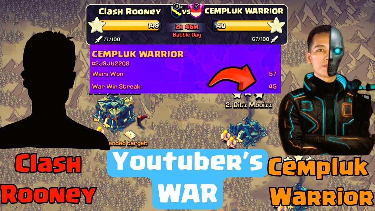Youtubers Classic War (50v50) |Clashofclans| COC Live|COC | NAVI ...