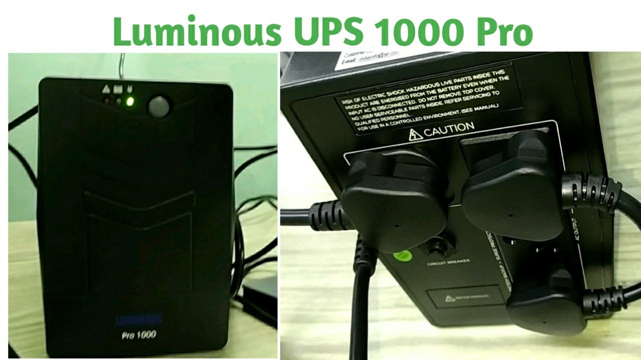 Best ups for pc, computer |Luminous ups| ups, Luminous 1000 pro - YouTube