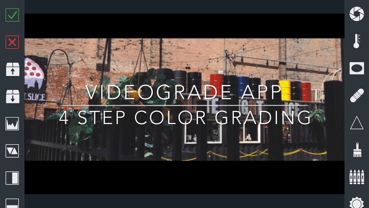 VideoGrade App Color Grade in 4 steps Color Grading Filmic Pro V6 Log ...