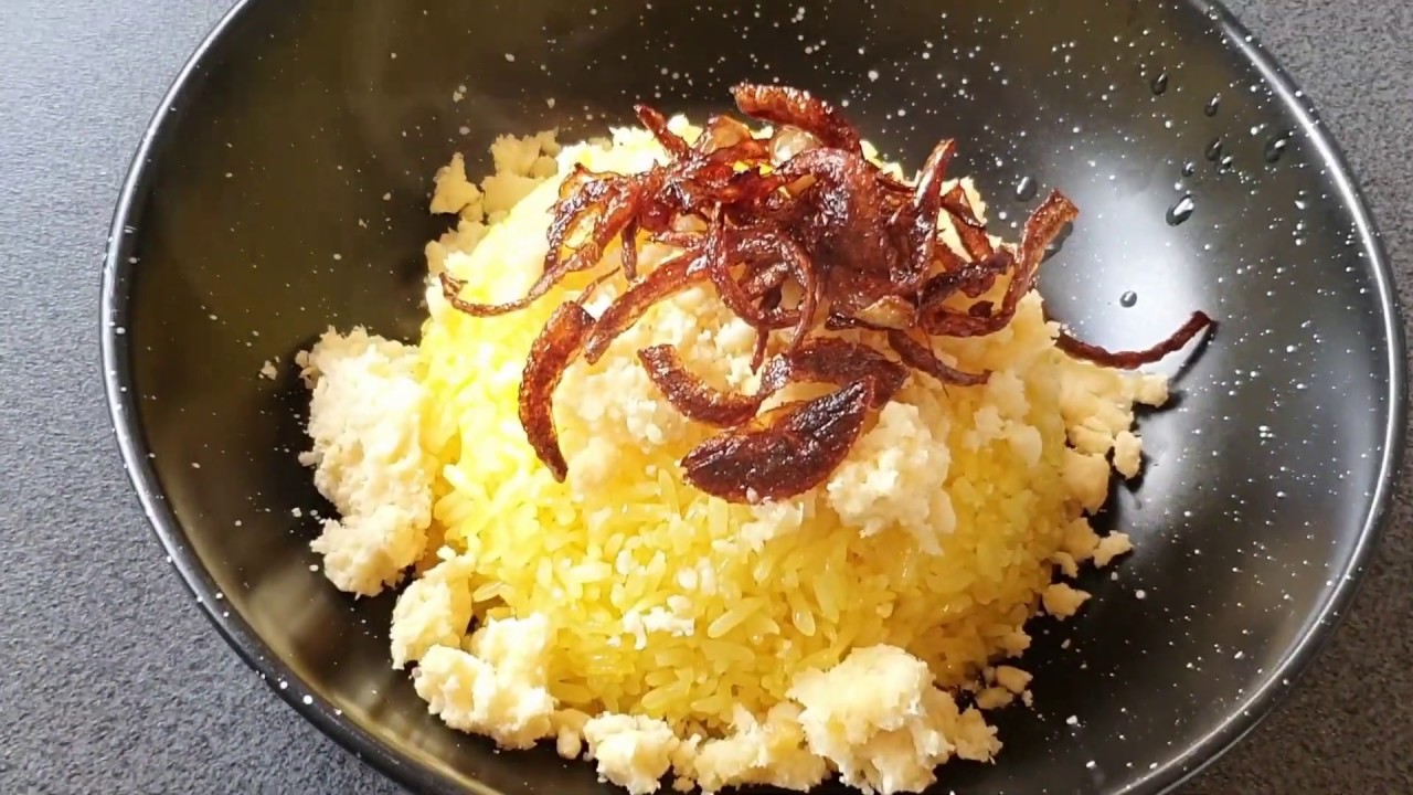 [Vegetarian] Vietnamese "Slanted Away" Sticky Rice (Xôi xéo) - YouTube