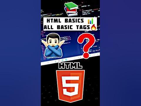 HTML BASICS 🔥📊 All Basic Tags 🔥#shorts #html - YouTube