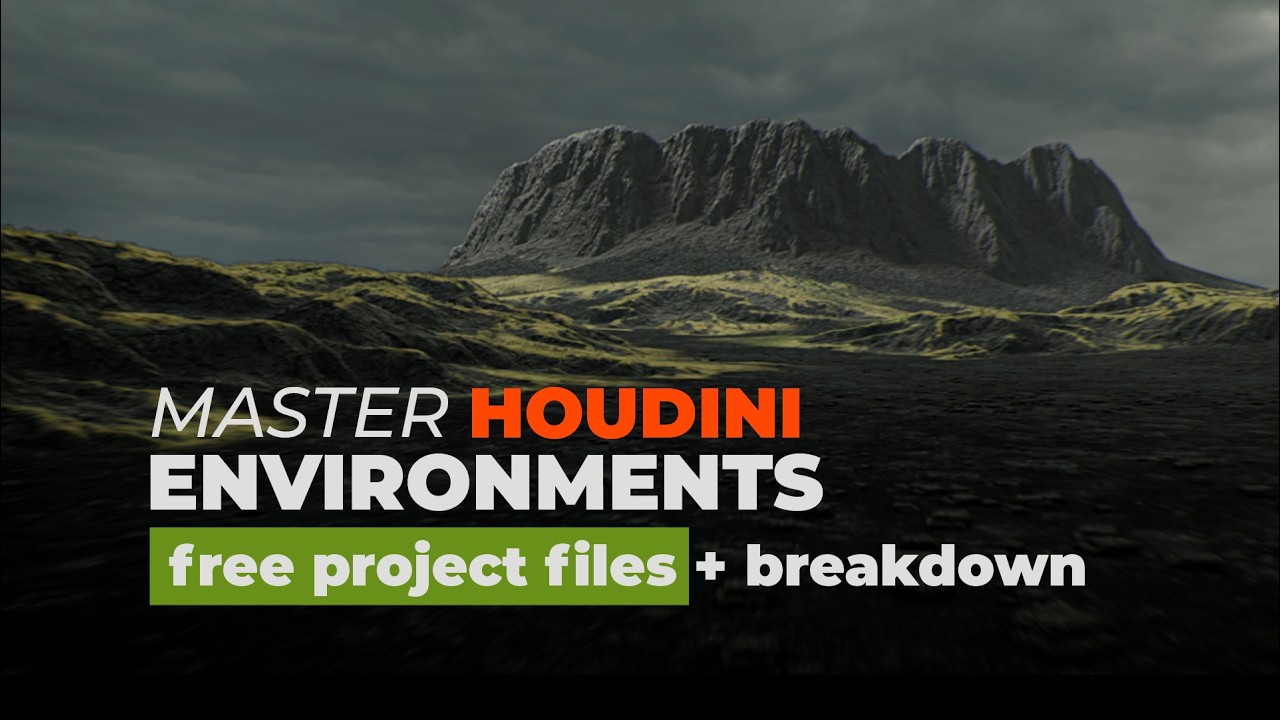 a Houdini Cinematic: Volcano Heightfields [FREE Project Files + Full ...