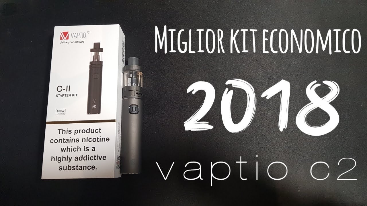 Vaptio c2 - Miglior kit sigarette elettroniche economico 2018 - YouTube