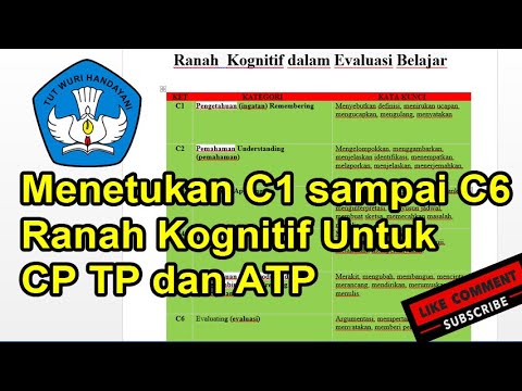 Menentukan C1 C2 C3 C4 C5 C6 pada CP TP ATP Kurikulum Prototipe # ...