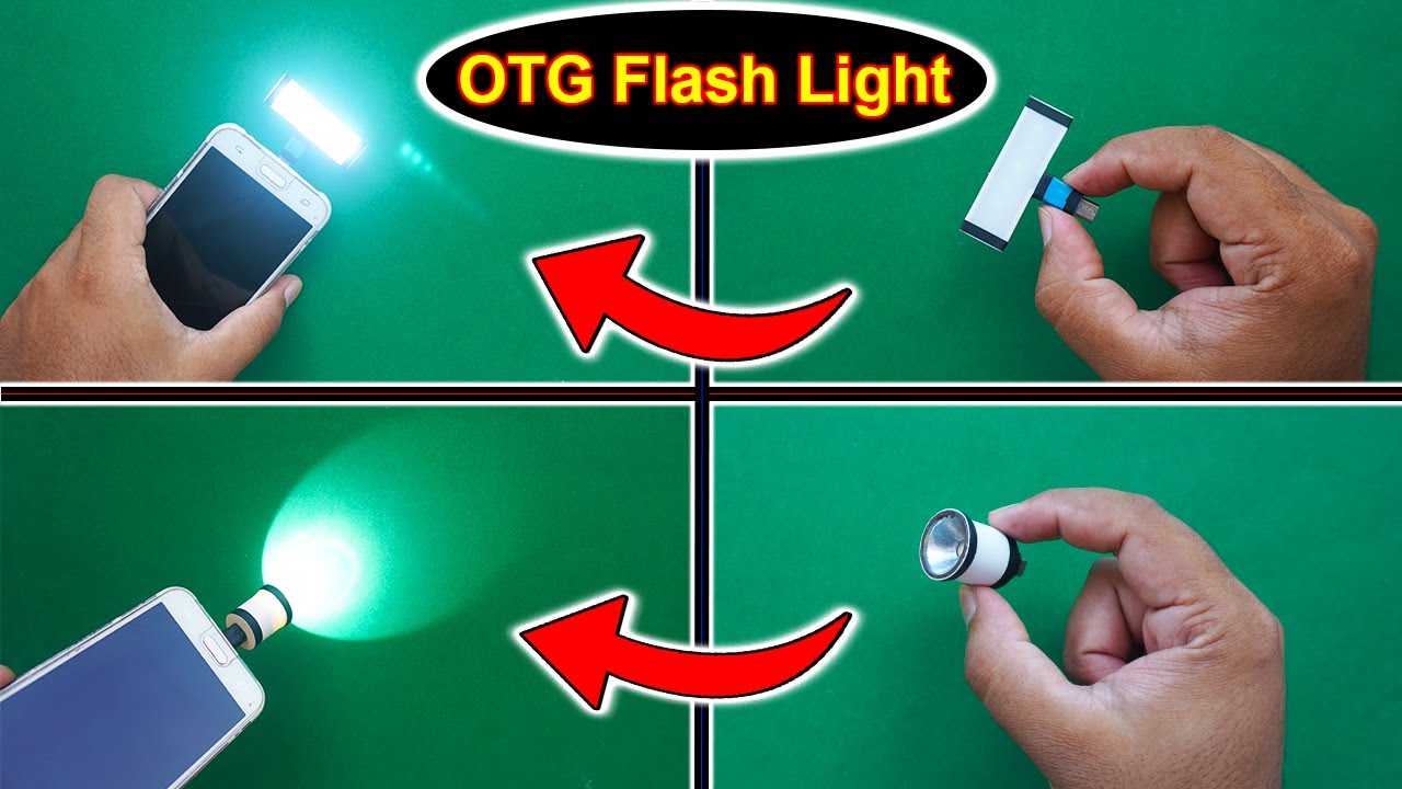 How To Make Micro USB OTG Flash Light | Usb OTG Selfie Flash Light ...