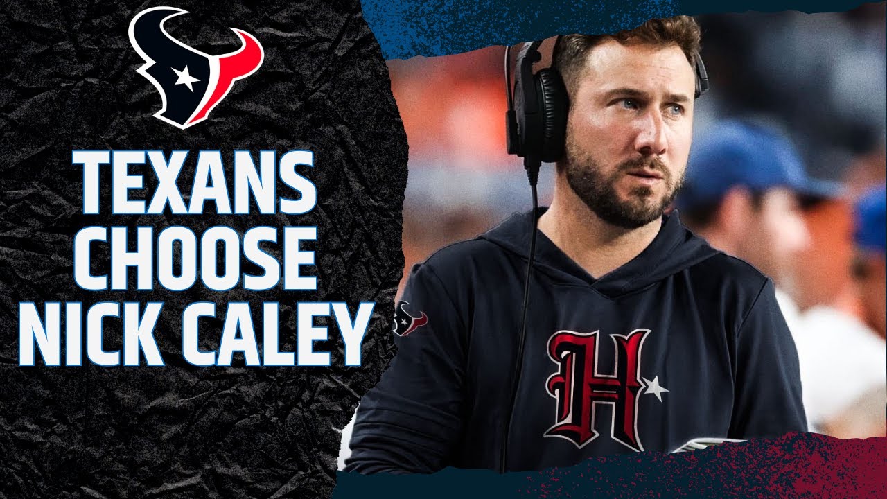 The Houston Texans Pick Nick Caley as New Offensive Coordinator - YouTube