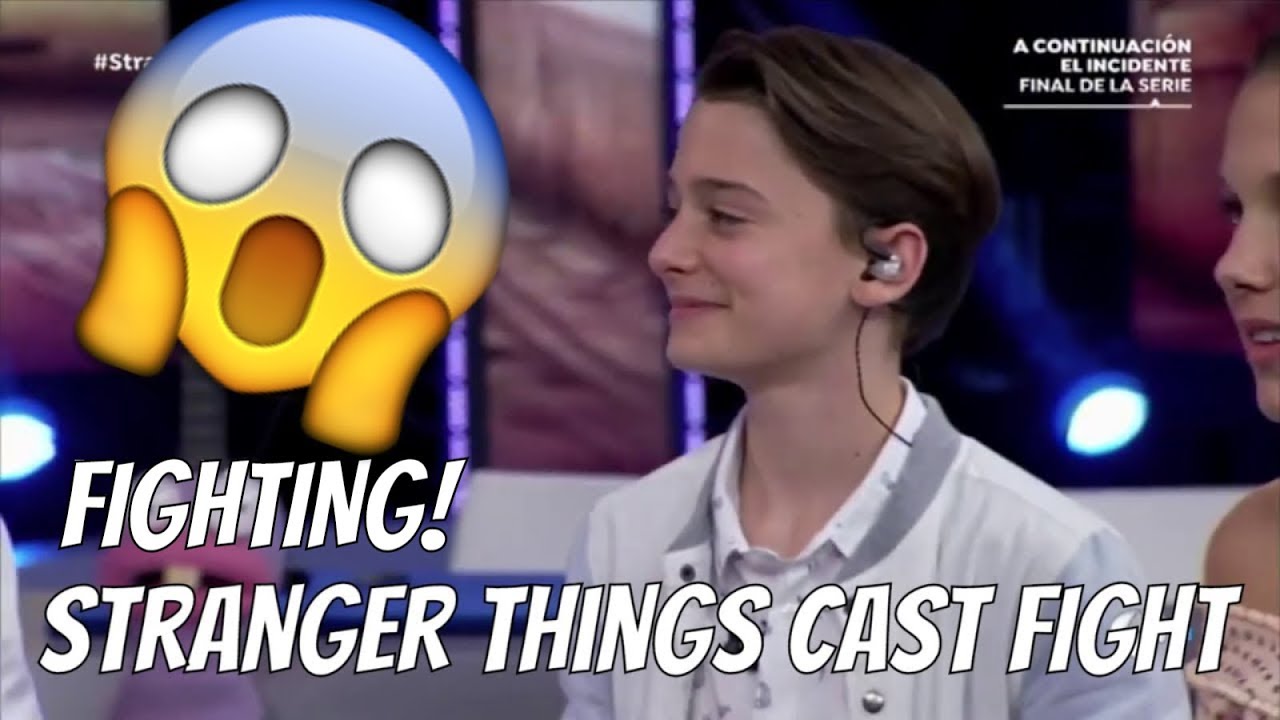 Stranger Things cast FIGHT ON LIVE TV! - YouTube