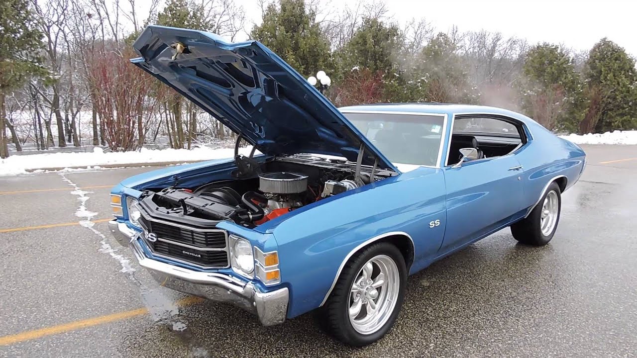 1972 blue chevelle white stripes for sale at www coyoteclassics com ...