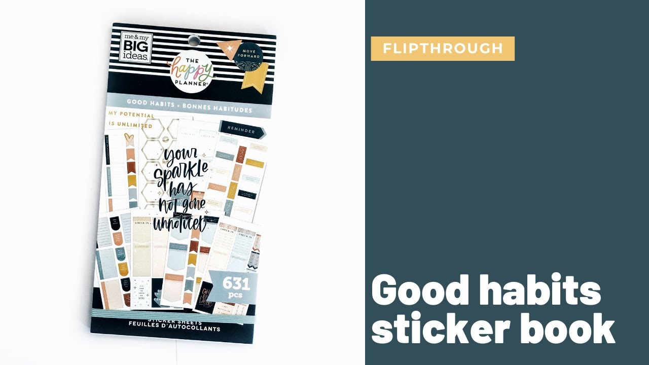 Good habits sticker book | Happy Planner | Flipthrough - YouTube